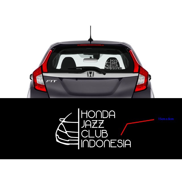 Honda jazz club indonesia car window sticker | Shopee Philippines