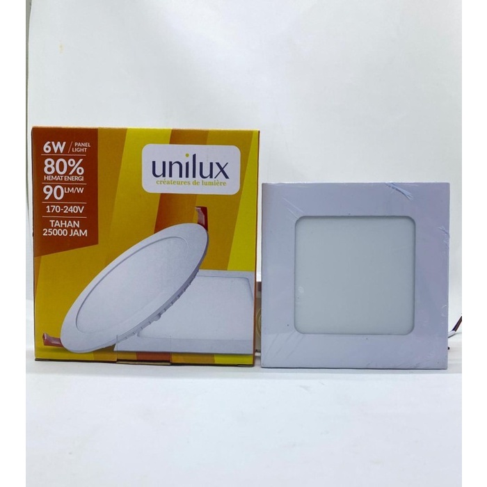 DOWNLIGHT LED PANEL UNILUX 6 W INBOW WHITE BOX CDL 220V 6500K | Shopee ...