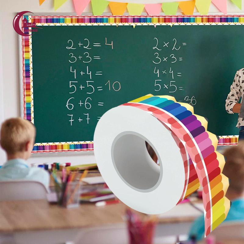 Pencil Bulletin Board Borders Bright Color Border Cute with Pencil ...