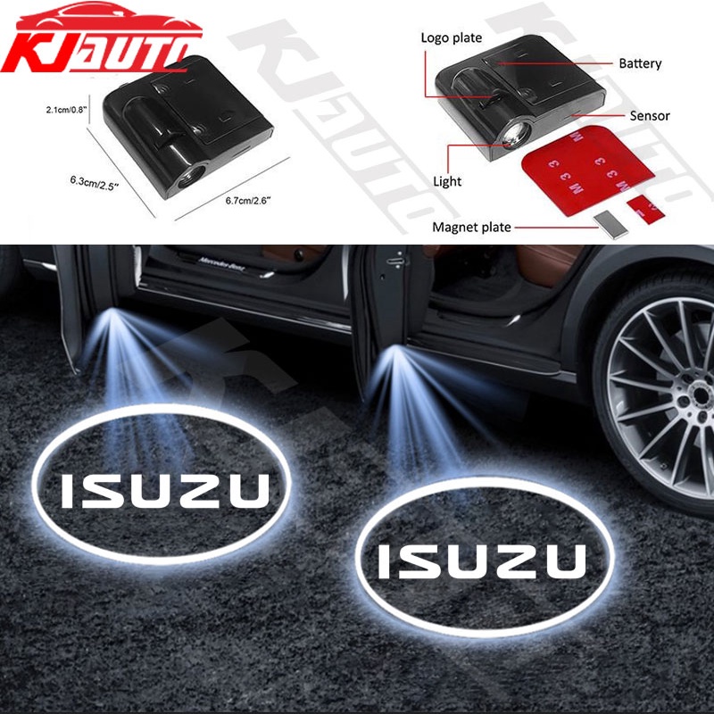 2pcs/set Isuzu Car Door Lights Wireless Welcome Lamps Isuzu D max D-Max ...