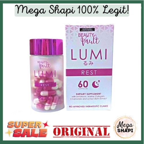 Original Effective LUMI REST Capsules by Beauty Vault (60 Capsules ...