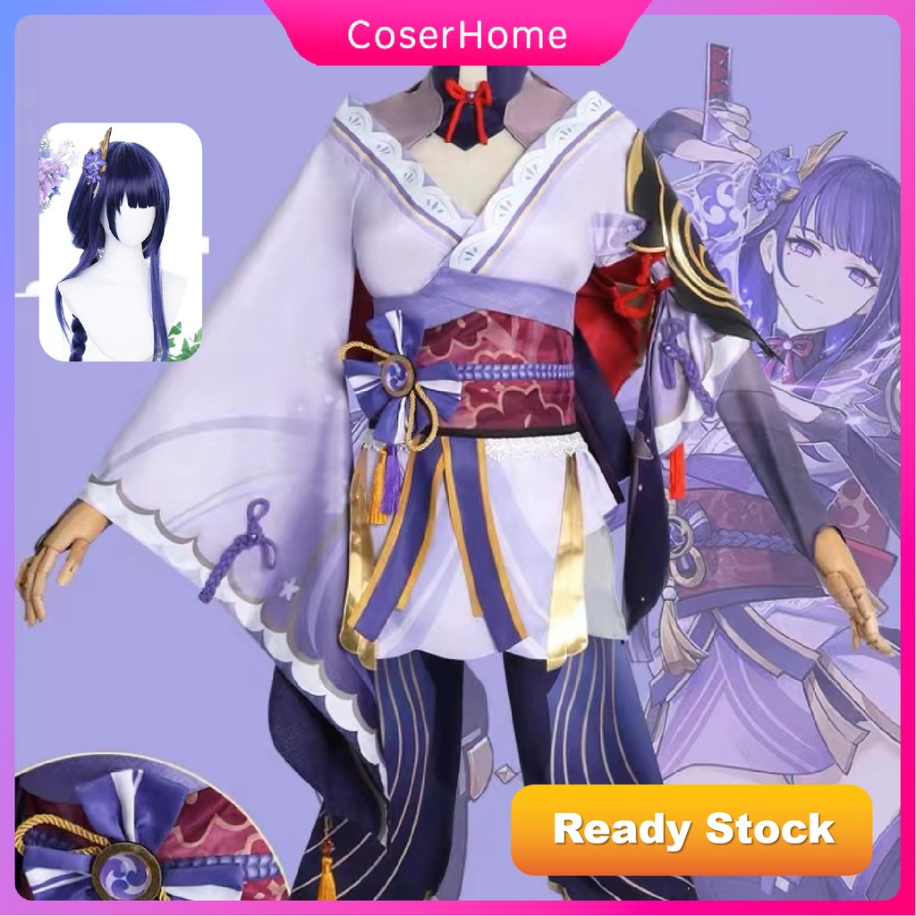 Raiden Shogun Cosplay full set Genshin Impact raiden shogun costume for ...