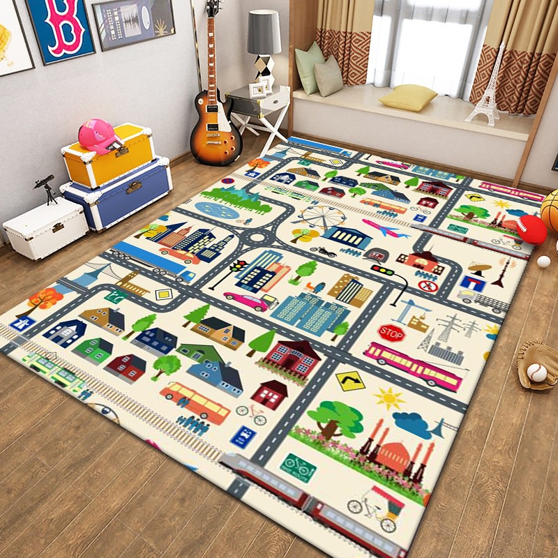 Rug Interactive Game 0 AO 9 Educational Tatami Colorful Hopscotch ...