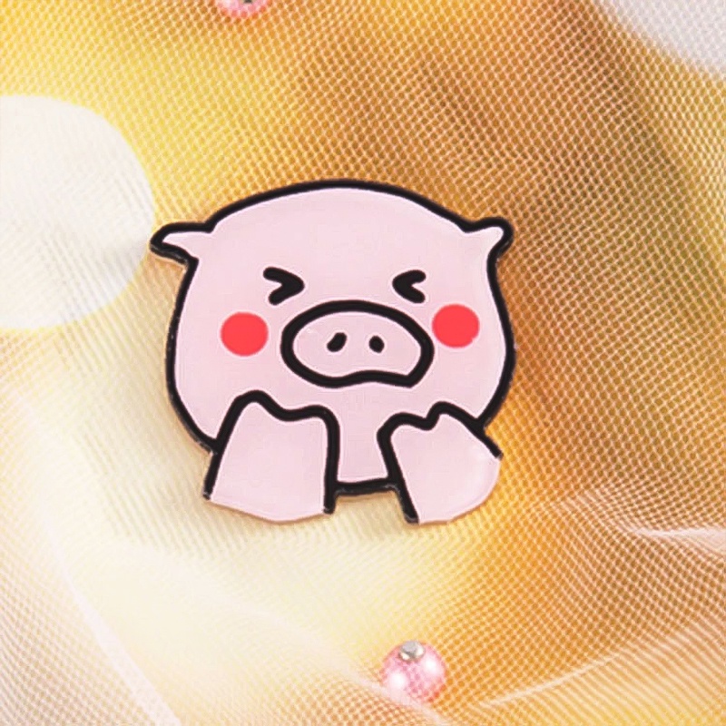 Creative Acrylic Cartoon Badge Cute Small Animal Brooch Bookbag ...