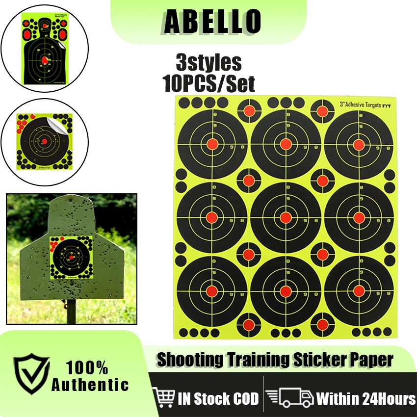 3in/8in/Body shape Splatter Target Adhesive Target Stickers 10Pcs ...