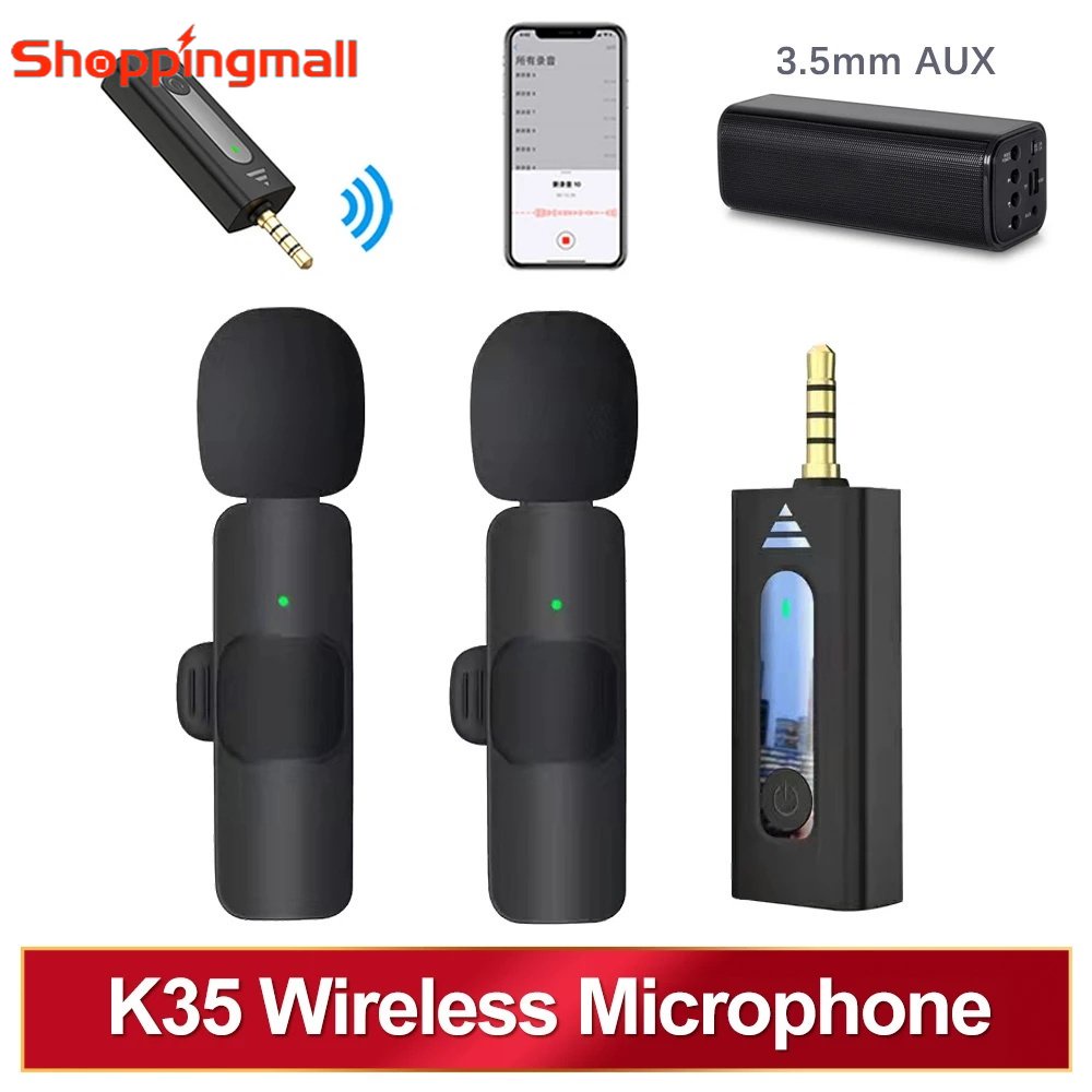[Sunshine] Wireless 3.5mm Lavalier Lapel Microphone Broadcast Gaming ...