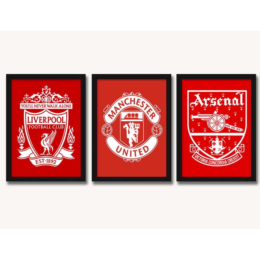 Liverpool Football Team Club Logo Sign Poster Prints Manchester United ...