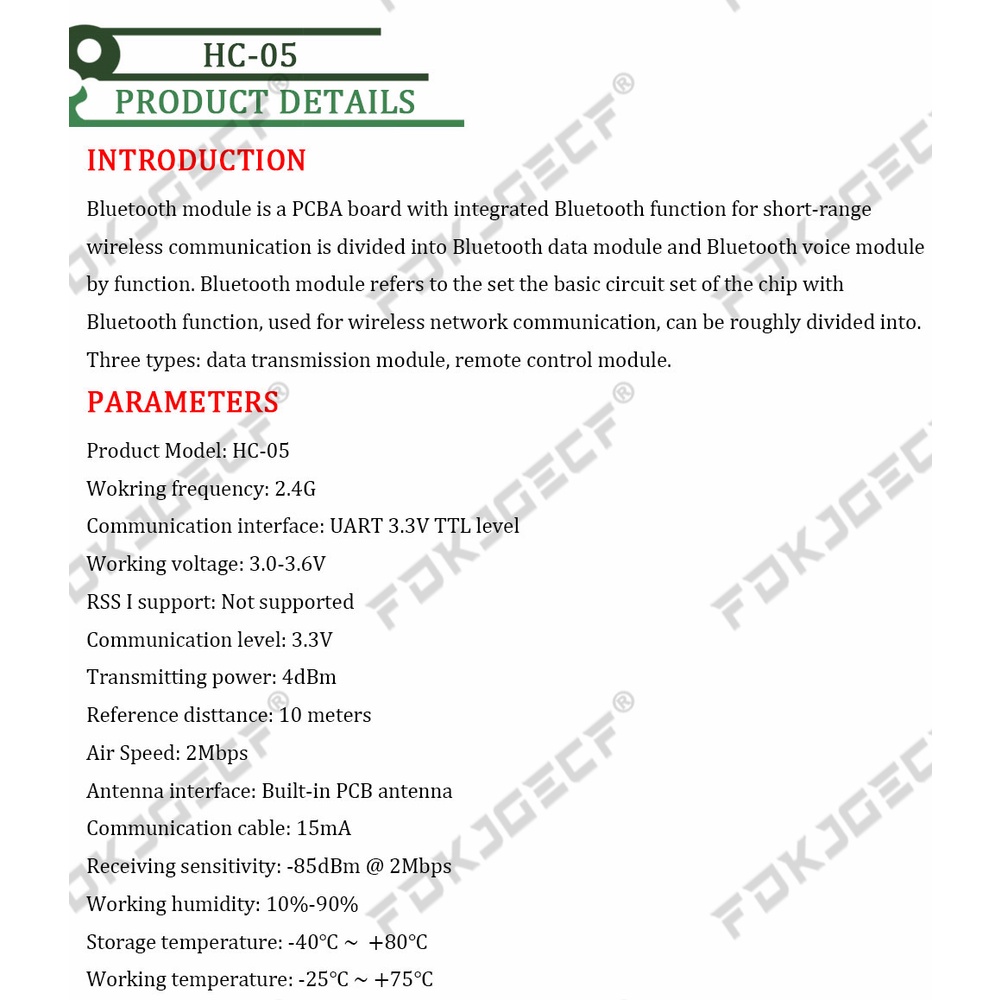 HC-05 HC-06 master-slave 6pin/4pin anti-reverse, integrated Bluetooth ...