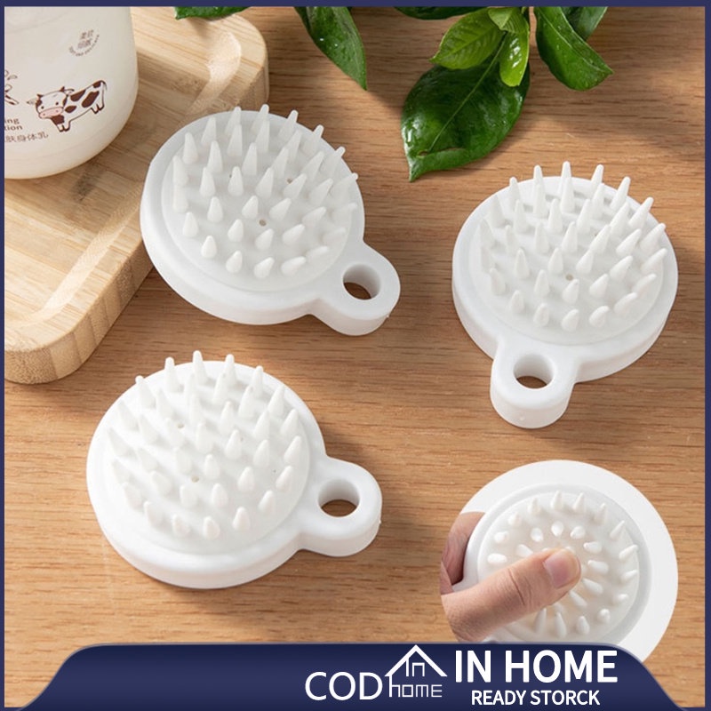 Silicone Scalp Massage Brush Comb Japanese Style Shampoo Hair Washing ...