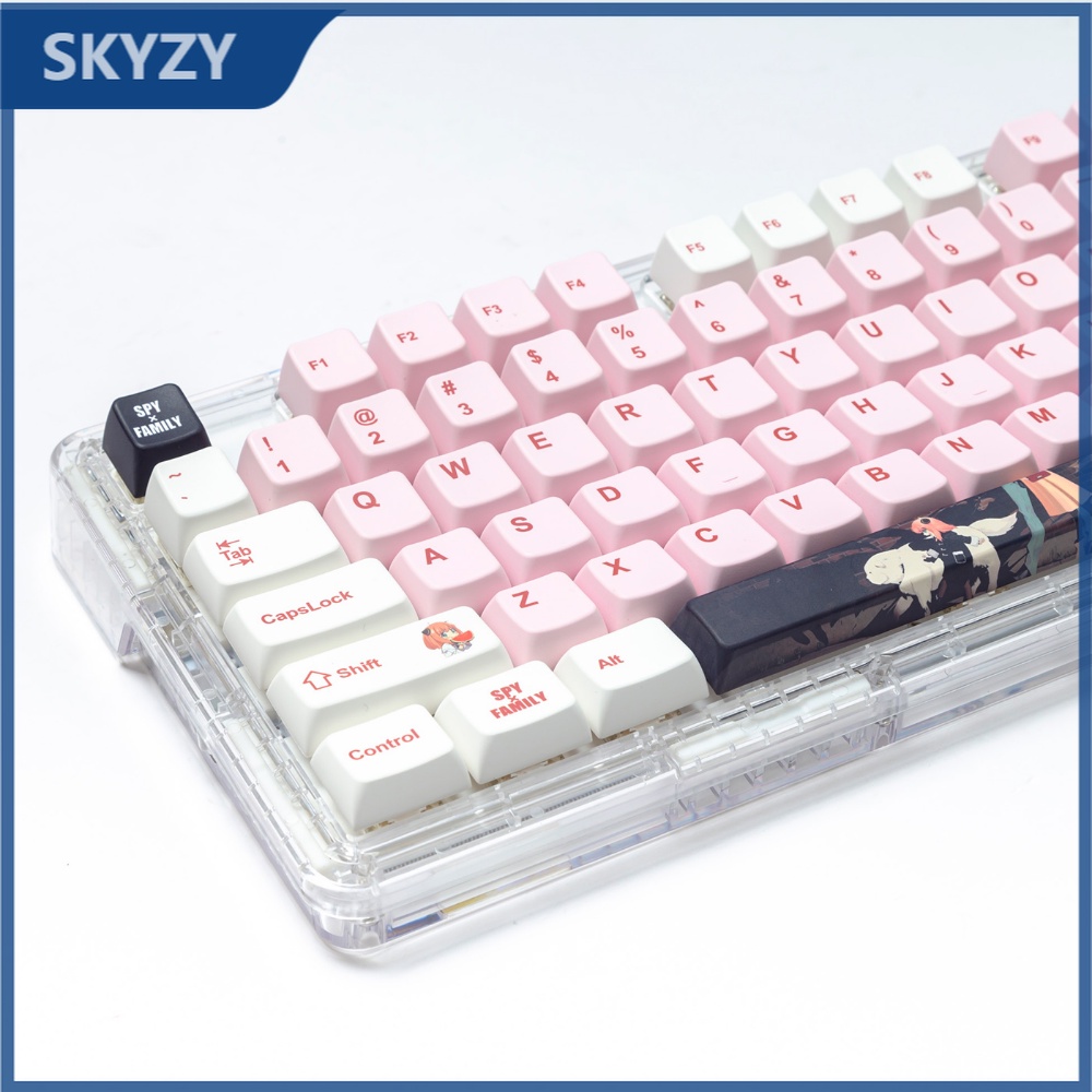 145 Keys Anya Forger Keycaps MDA Profile anime SPY×FAMILY PBT Dye Sub ...