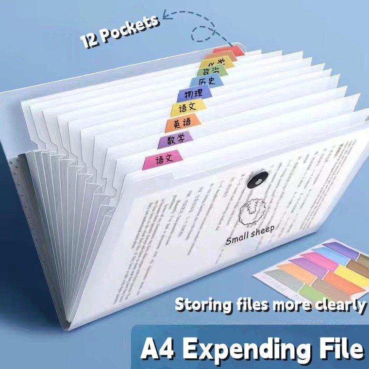 12Pockets Expending Long File Folder Holder Organ Design Expanding ...