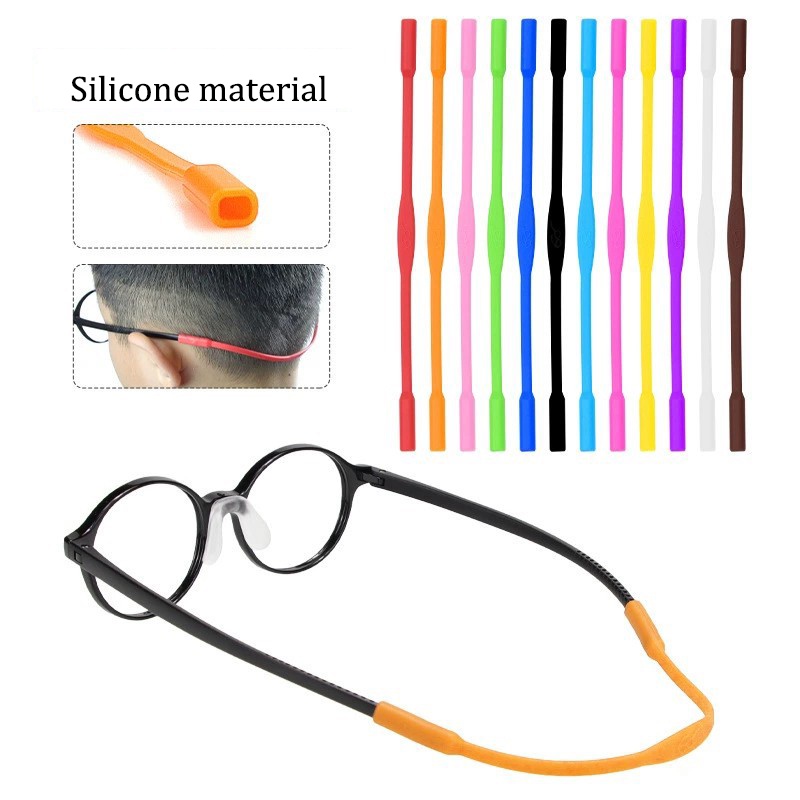 Silicone glasses rope sports glasses fixed non-slip sleeve anti-drop ...