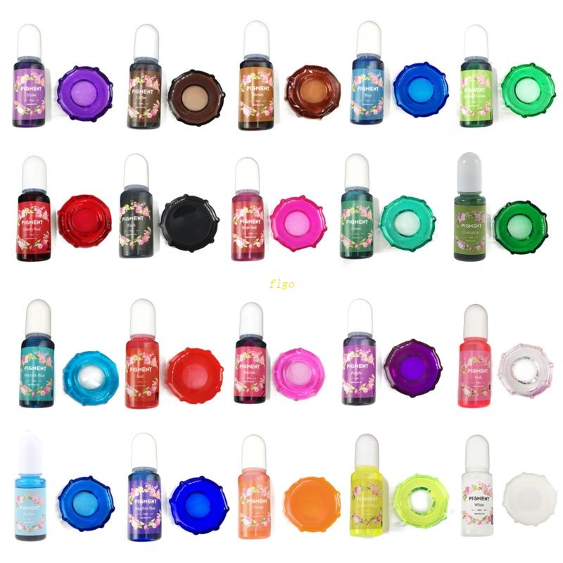 flgo 5ml UV Resin Dye Ink Diffusion Ink Liquid Crystal Epoxy Pigment ...