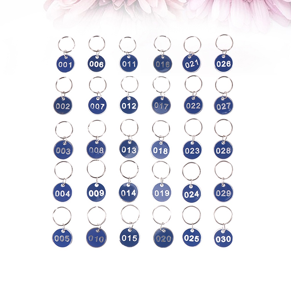 Round Number Tags Key Identifiers Plates Numbers Labels Metal caislongs ...