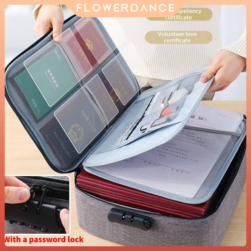 NEW Document Storage Bag Organizer Large Capacity Multi-Layer Document ...