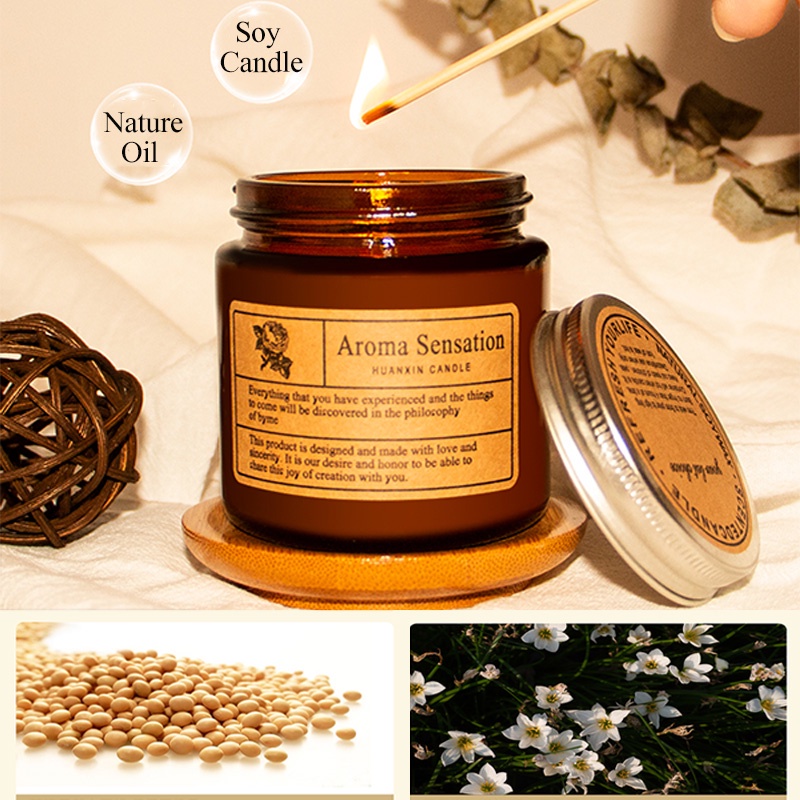 Aromatherapy Candle Scented Candle with Box Soy Scented Candle for ...