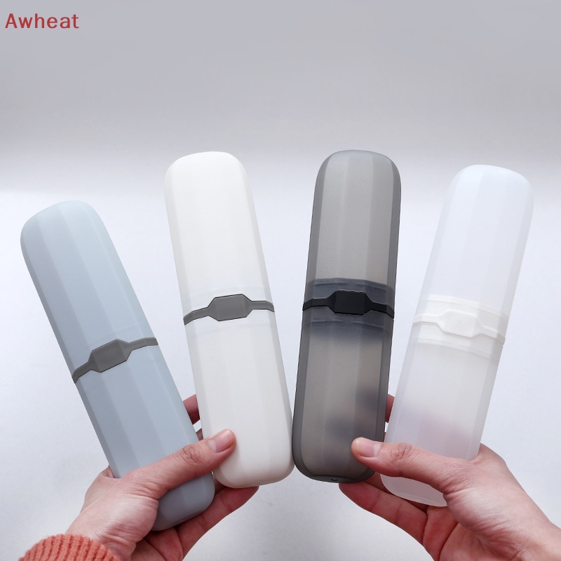 Awheat Portable Toothbrush Holder Box Outdoor Travel Camping Toothbrush ...