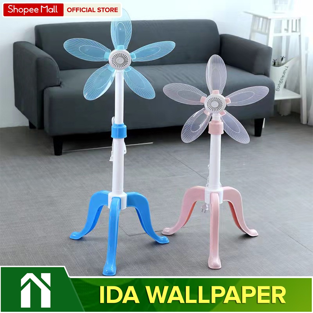IDA Energy Saver 5 Blades Adjustable Stand Fan Portable Floor Electric ...