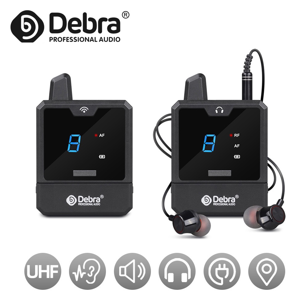 Debra Portable UHF Wireless In-Ear Monitor System for Professional ...