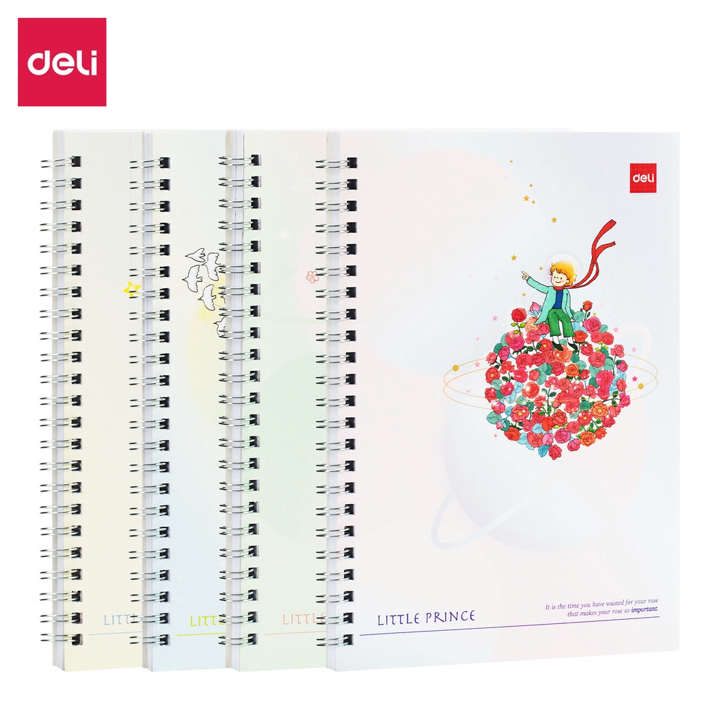 Deli ELA560 A5 Spiral Notebooks Student Aesthetic Writing Binder ...