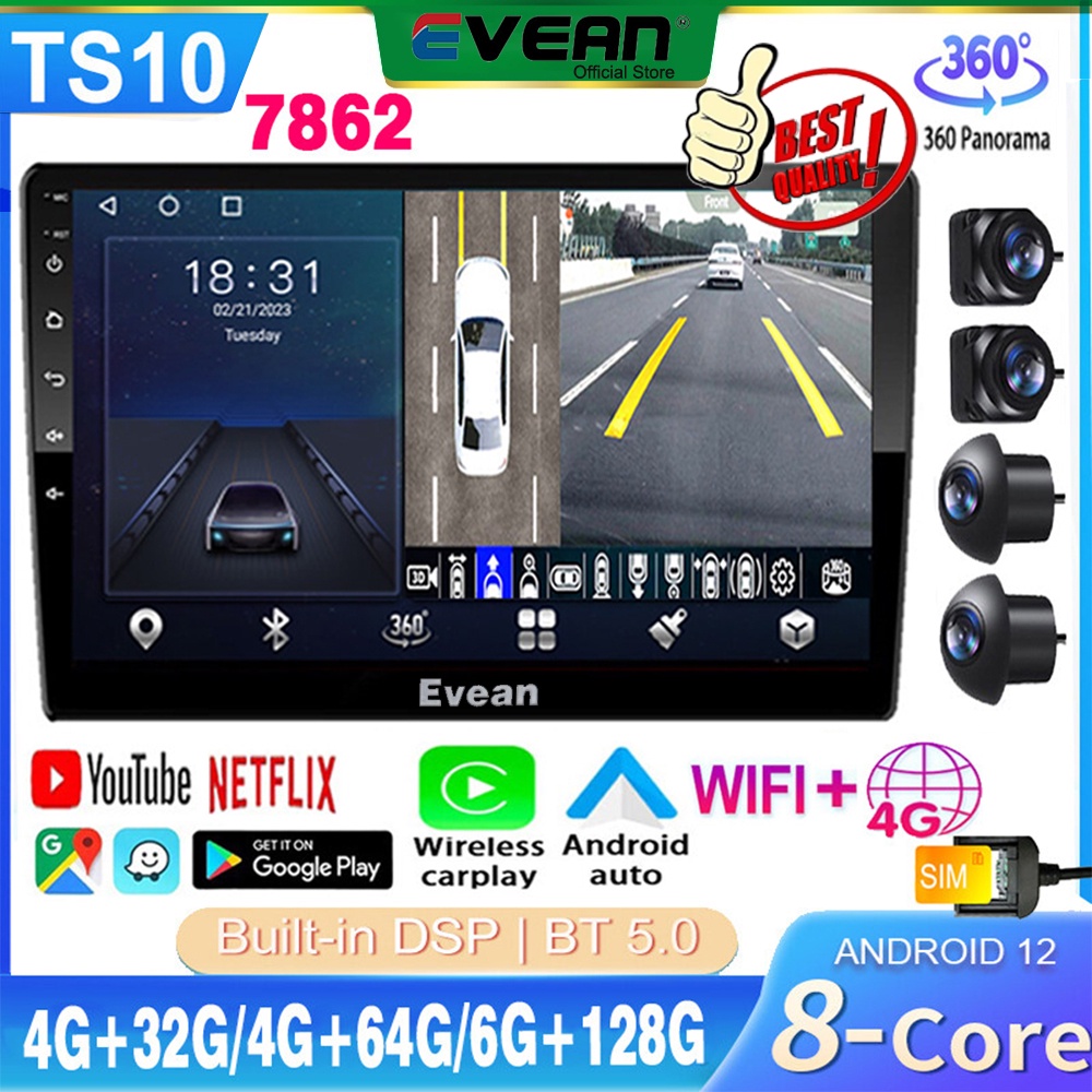 TS10 7862 Best Android Player Car Stereo 8 Core 2din Head unit Car ...
