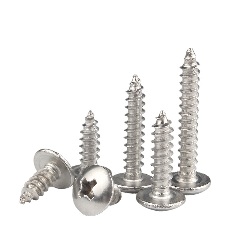 SUS304 Round head stainless wood screw M3M3.5M4M5M6 self tapping screws ...
