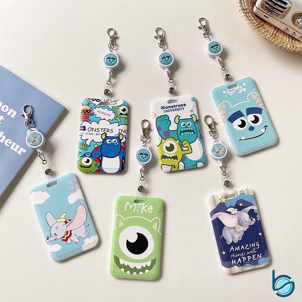 GANTUNGAN Cute Motif Cartoon Name Tag/ID Card Holder/ID Card Hanger ...