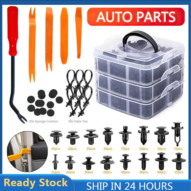 655Pcs/box Auto Nylon Fastener Clip Car Body Push Retainer Pin Car ...