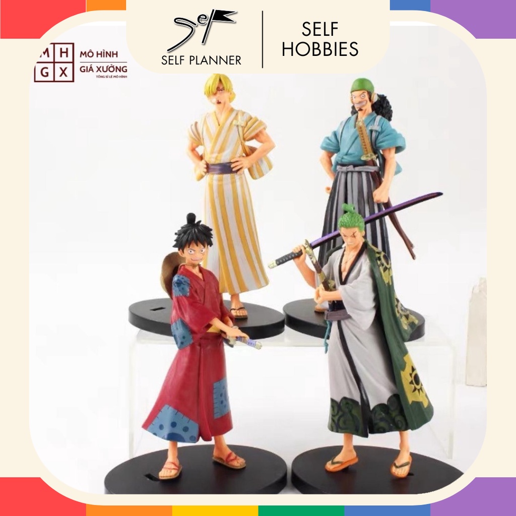 One Piece Luffy Zoro Sanji Nami Robin Chopper Usopp Brook O Kiku Model ...