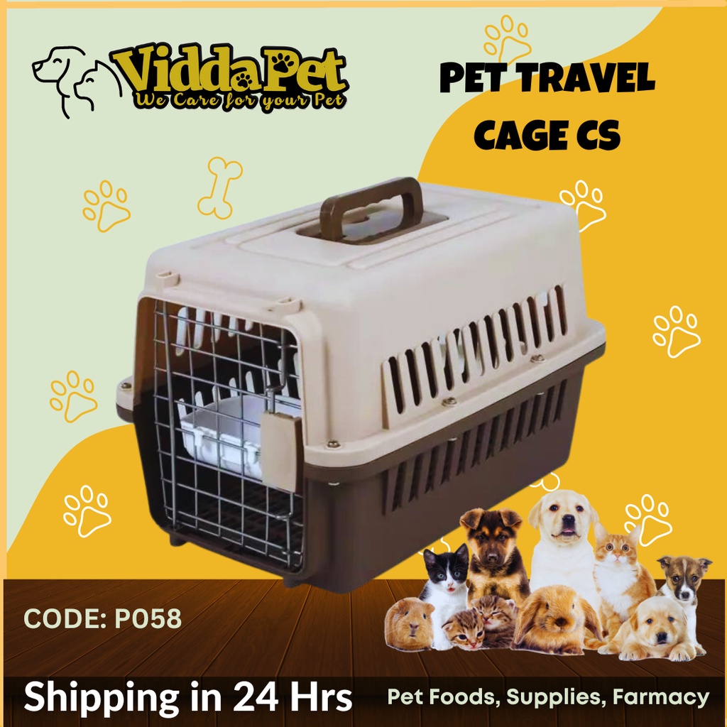 Breathable Travel Pet Cage Outdoor Plastic Airplane Transport Cage Pet ...