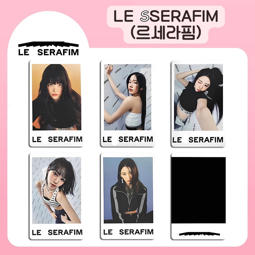 5pcs/set LE SSERAFIM Album UNFORGIVEN Photocards Lomo Cards Lesserafim ...