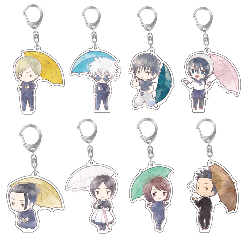 Anime Jujutsu Kaisen Keychains Satoru Gojo Geto Suguru Fushiguro Toji ...