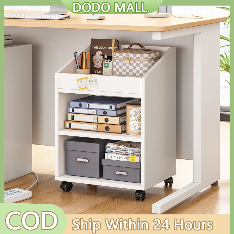 Under Desk Organizer Cabinet Movable Storage Table Organizer Desk ...