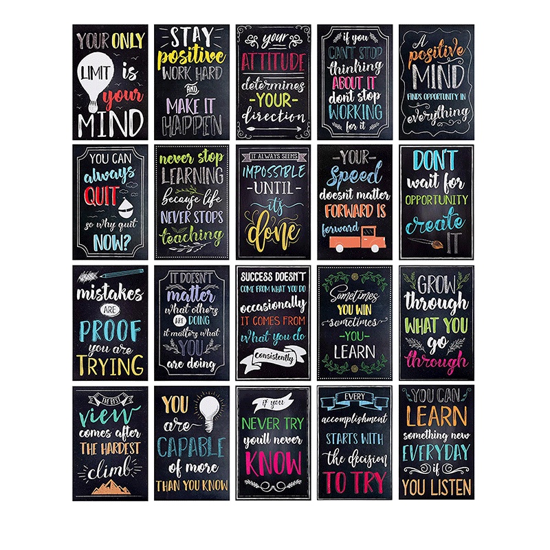 Teacher Supplies Motivational Classroom Wall Posters Inspirational ...