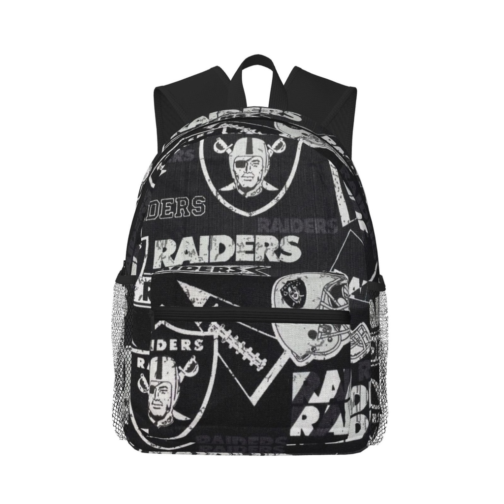 Las Vegas Raiders Unisex Backpack Student Canvas School Bag Travel Bag ...