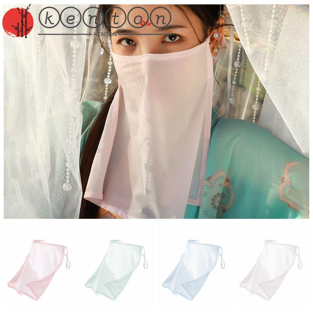 KENTON Hanfu Face Veil Face Shield Neck Wrap Cover Ancient Style ...
