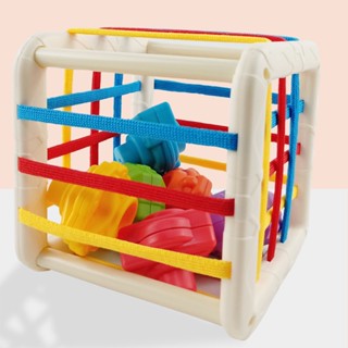 Baby Rainbow Stacking Colorful Shape Blocks Early Teaching Rubik's Cube ...