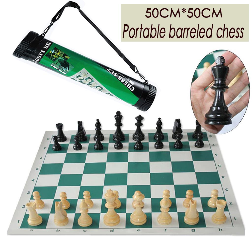 50x50cm Folding Portable Chess Board Tournament Size Pieces Set ...