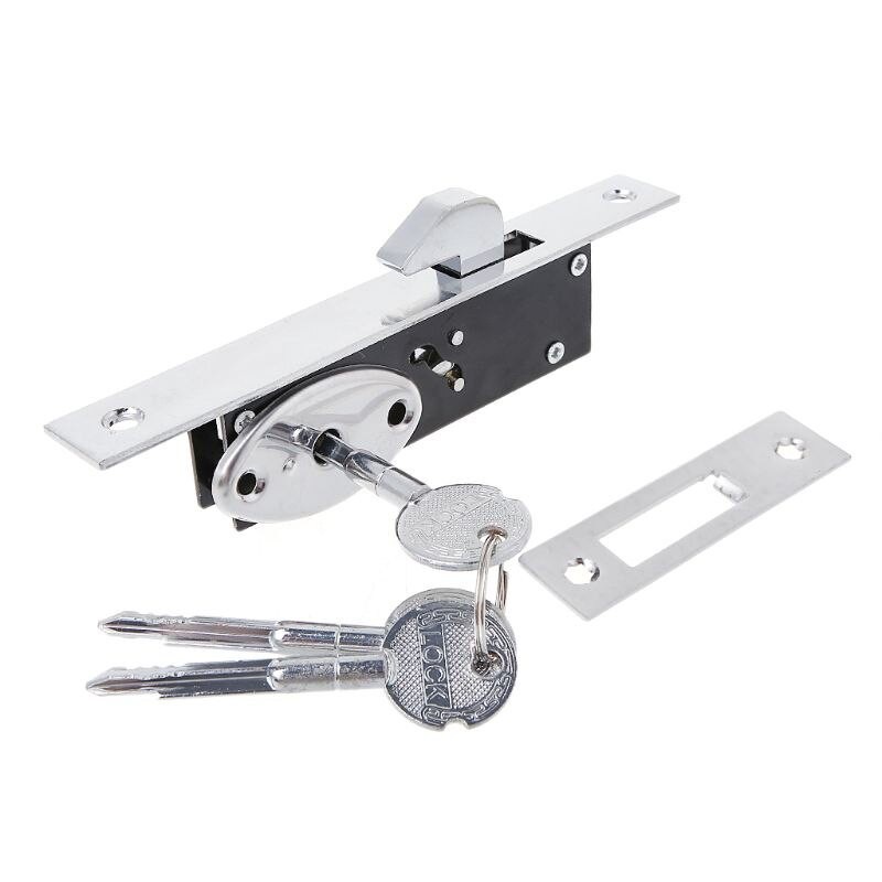 Recessed door lock, cross-shaped key lock, framed door, sliding door ...