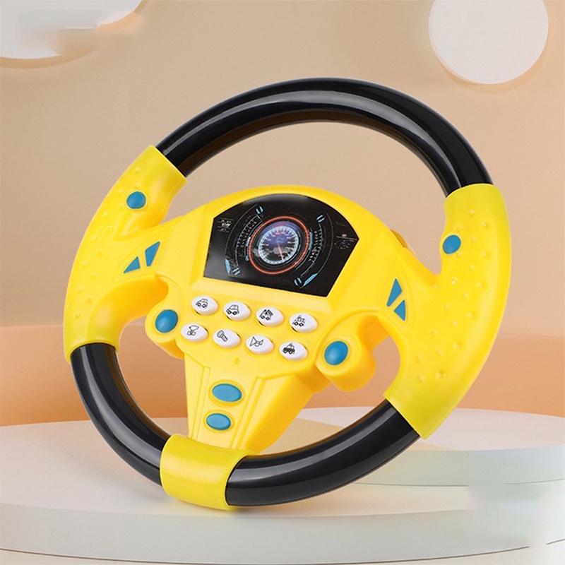 Steering Wheel Children Early Educational Toy Pretend Copilot ...