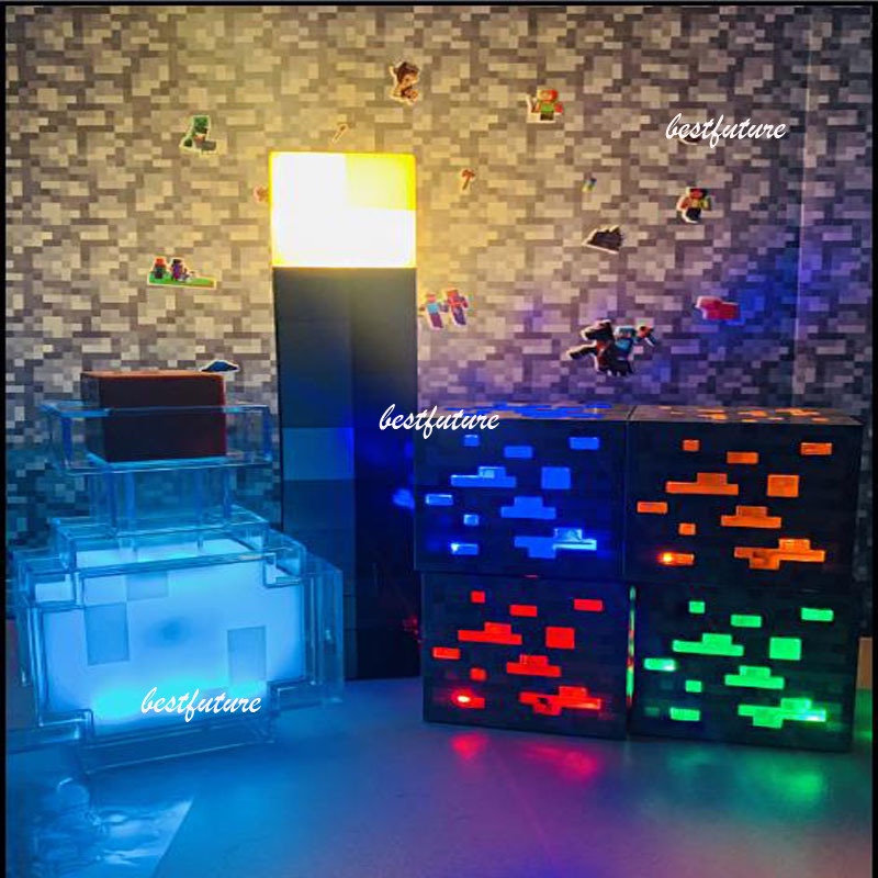 My Game Minecraft Torch TNT Enderman Mc Light Color-Changing LED Lamp ...