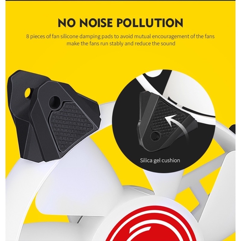 INPLAY Ice Tower RGB FAN 3 in 1 kit 120mm v2 set with remote hub and ...