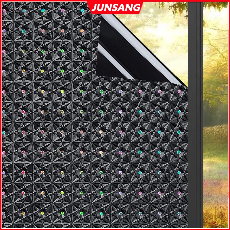 Privacy Window Sticker Film, 3D Reflective Prism Glass Window Door ...