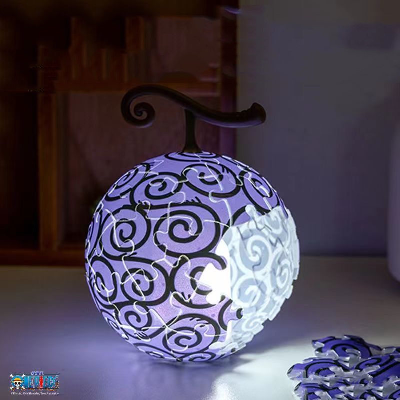 One Piece Cursed Devil Rubber Fruit Jigsaw Puzzle Night Light 61Pcs ...