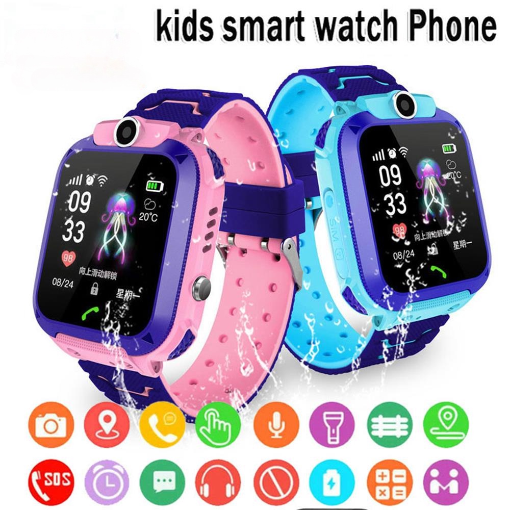 Q19 Children's Smart Watch SOS Phone Watch Smartwatch for Kids with Sim ...