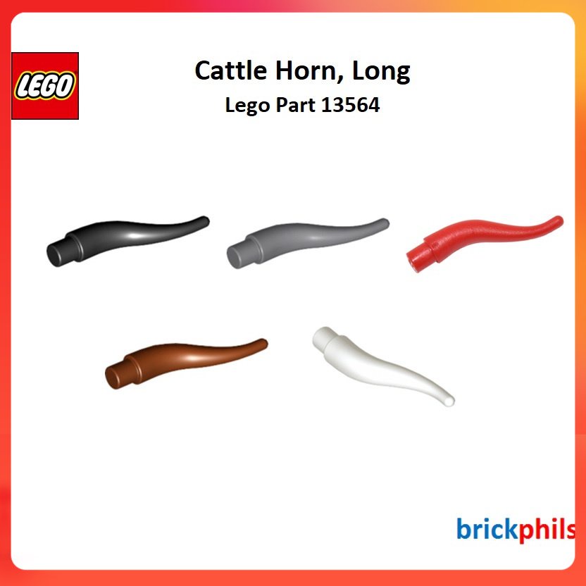 Lego Part 13564 Cattle Horn, Long (2pcs per Lot) | Shopee Philippines