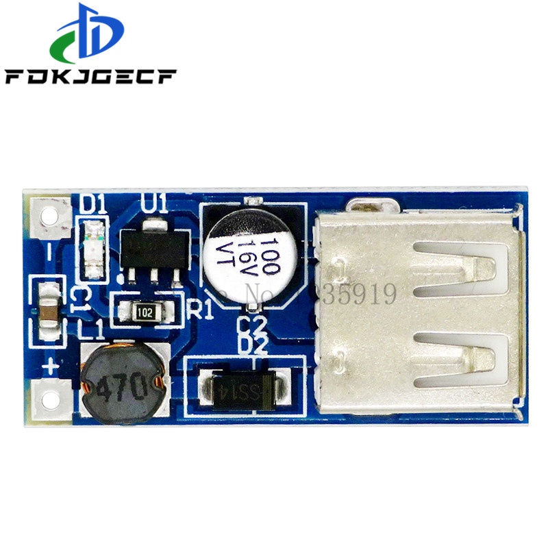 DC-DC 0.9V-5V to 5V 600MA Power Bank Charger Step Up Boost Converter Supply Voltage Module USB ...