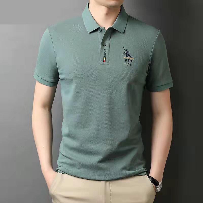 DFVOGUE Polo Cotton Signature Small Logo Short Sleeve Polo Tee | Shopee ...
