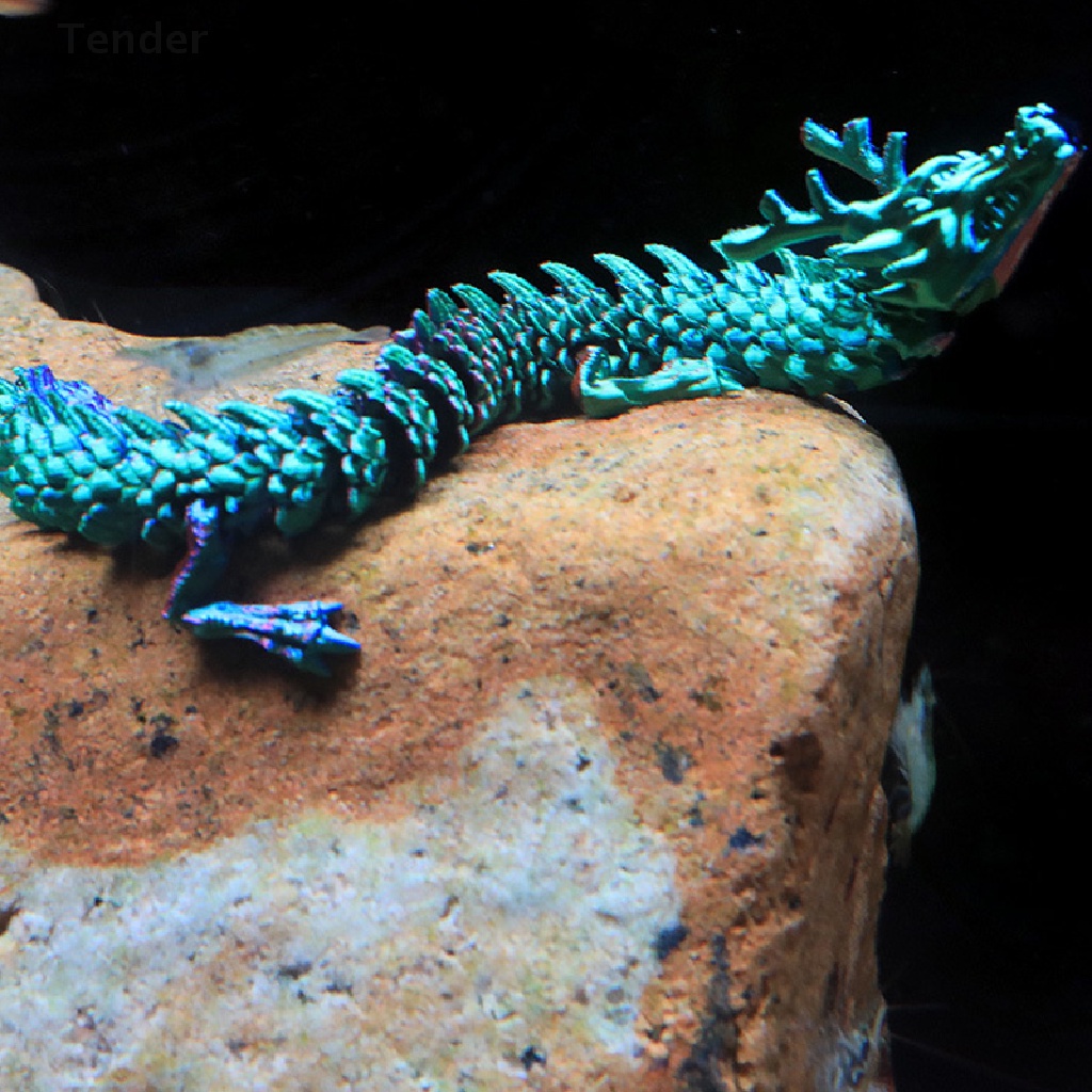 3D Printed Articulated Dragon Fish Landscaping Decoration Chinese Long ...