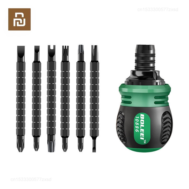 Youpin Ratchet Screwdriver Set With Multifunctional Adjustable Inner Cross Shaped Triangular ...